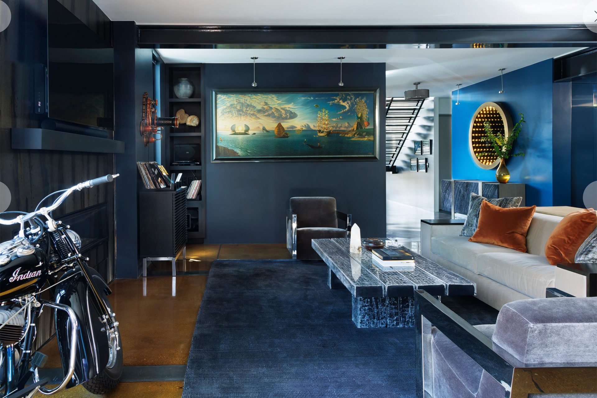 Kim Layne Interiors Transforms Garage into the Ultimate Bachelor Pad